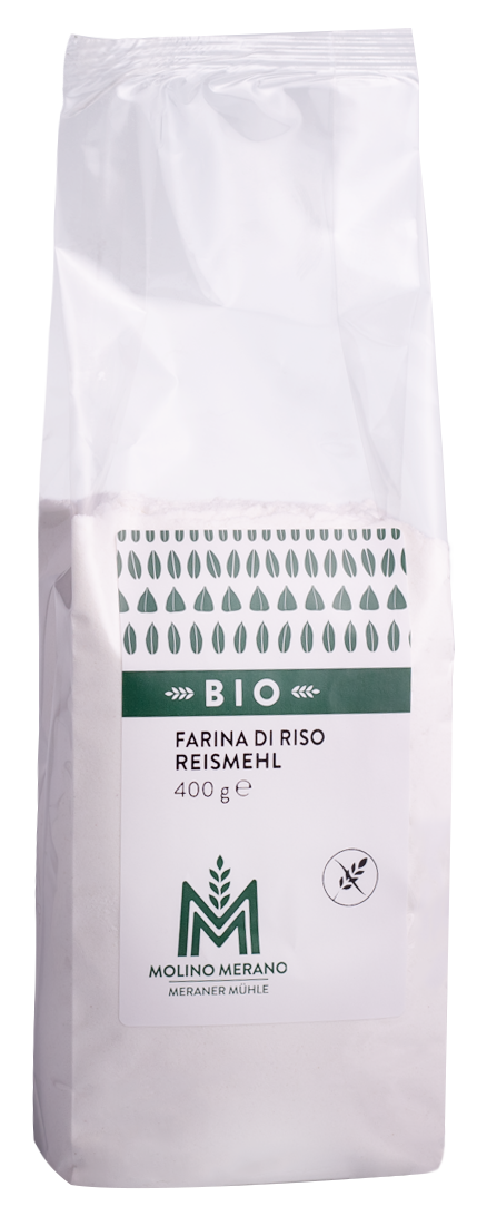 Reismehl glutenfrei Bio 400 g von Meraner Mühle kaufen » Pur Alps ...