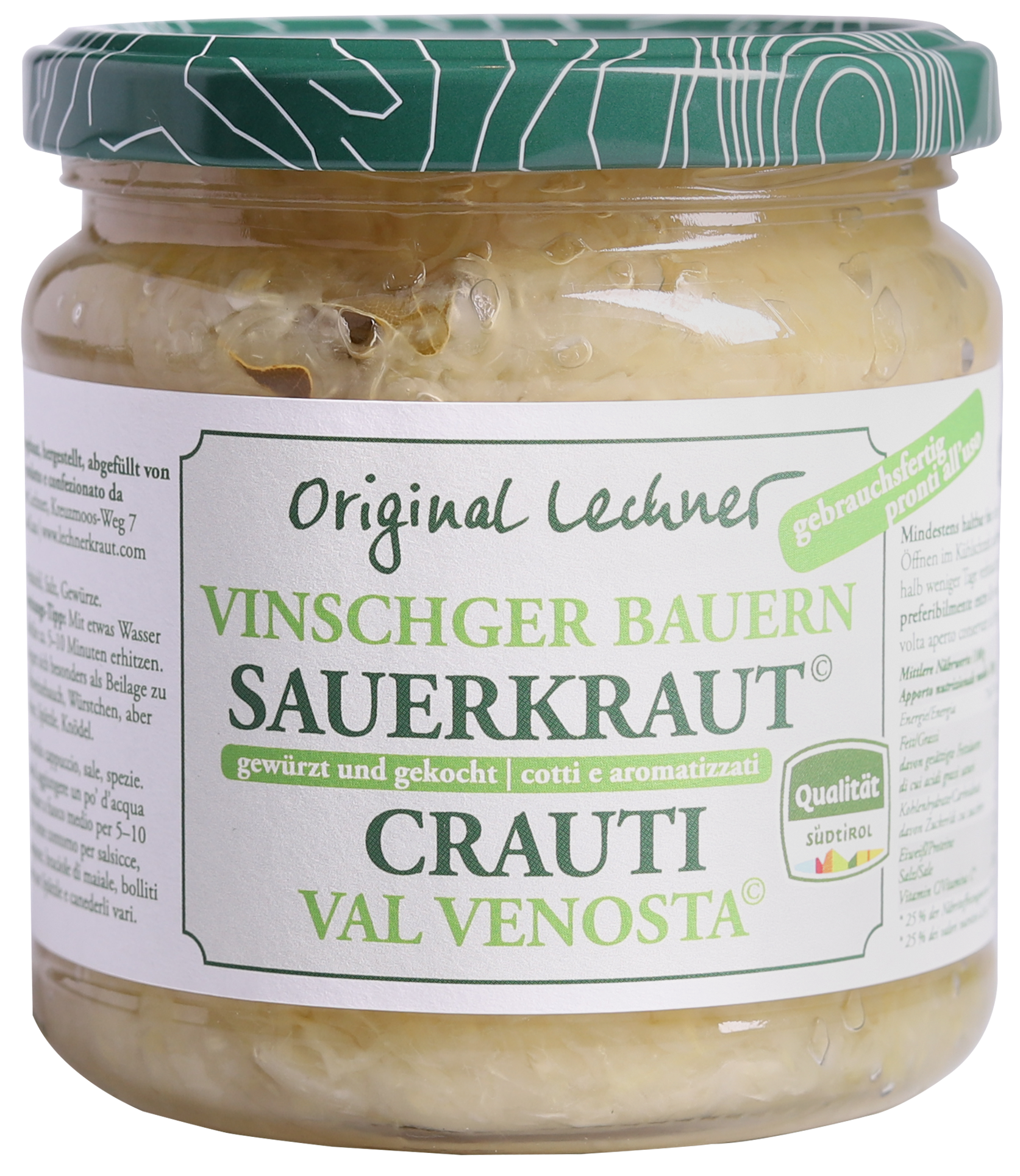 Vinschger Sauerkraut gekocht und gewürzt 400 g von Lechner Herbert ...